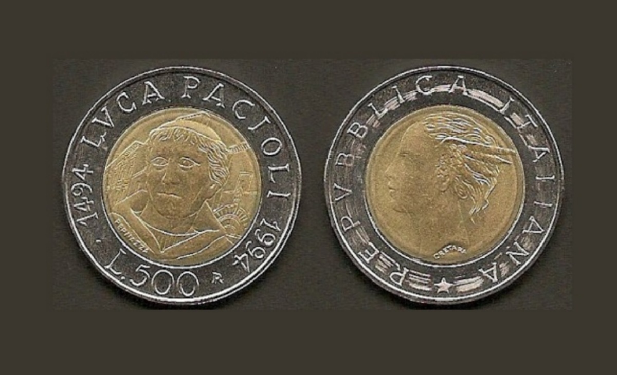 Hai una moneta da 500 lire Luca Pacioli? Ecco qual è il suo valore | CCSNews